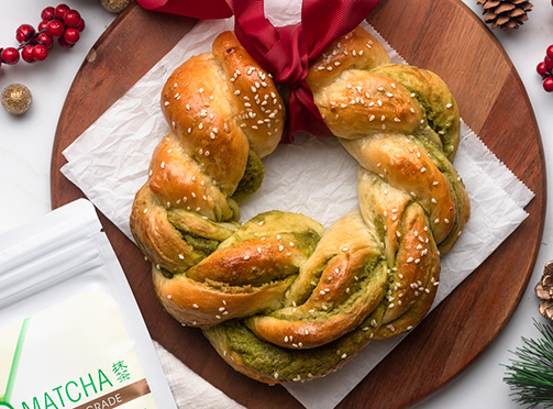 Matcha Wreath Bread